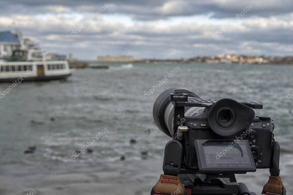 c mara de v deo profesional sobre el rodaje de paisajes naturales. 2024