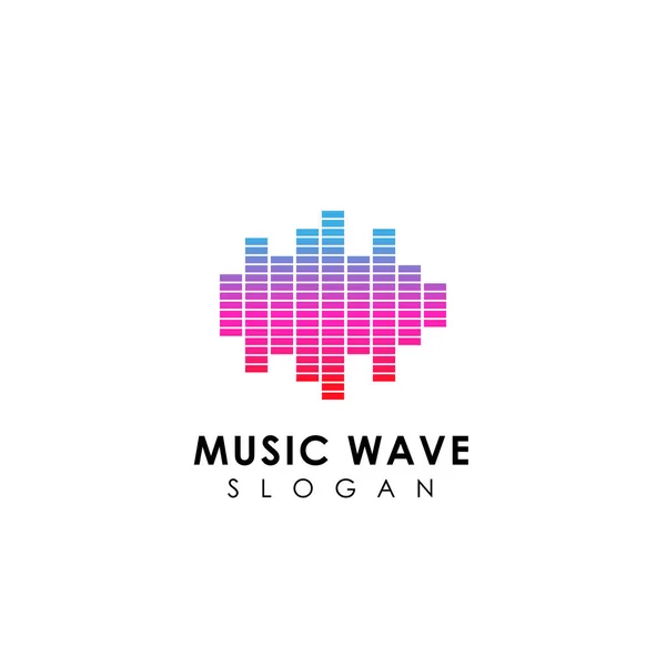 music tech logo design. sound wave icon symbol design - Stock Image ...