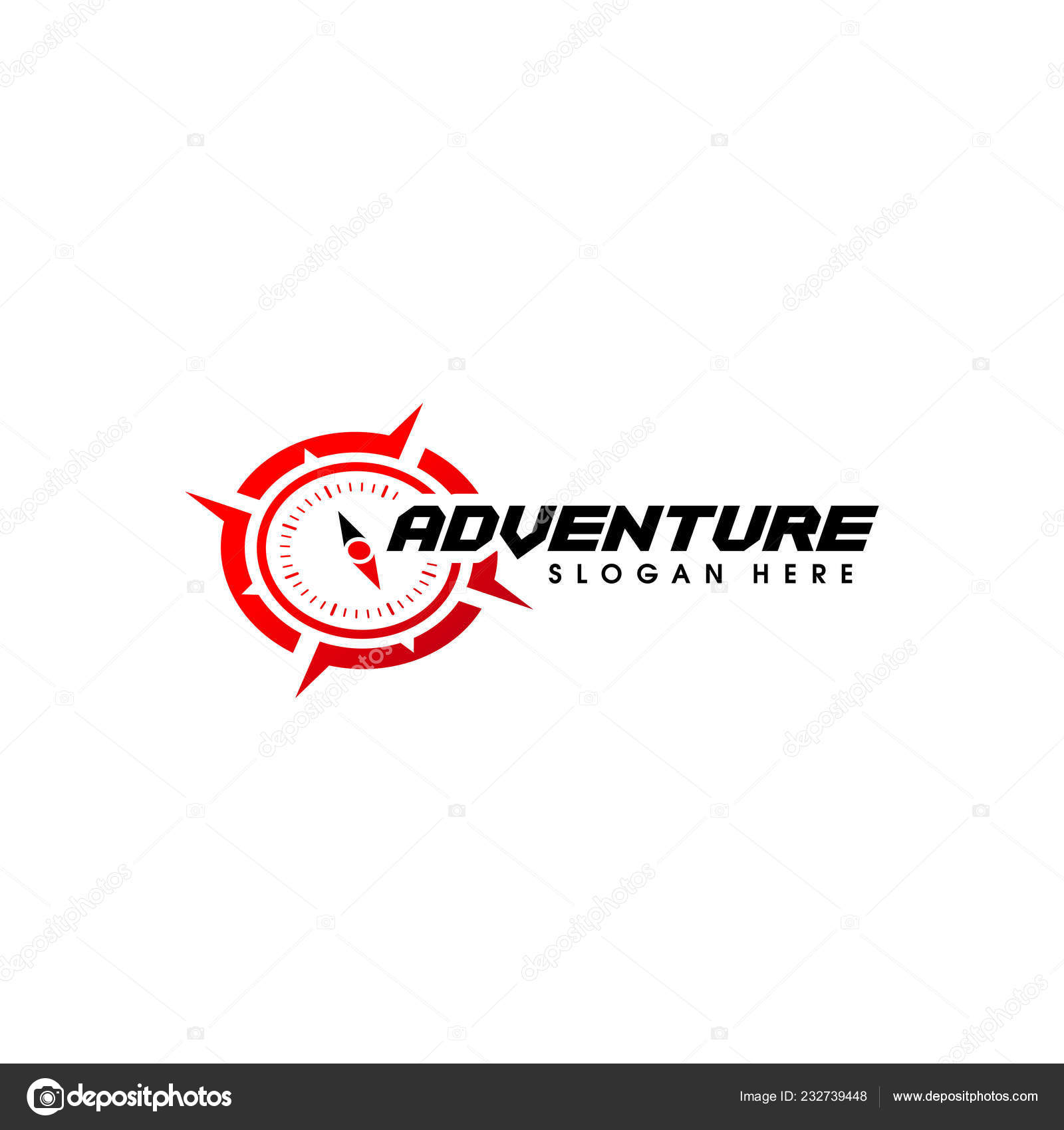 Adventure Logo Design Compass Icon Symbol Stock Vector by ©Distrologo ...