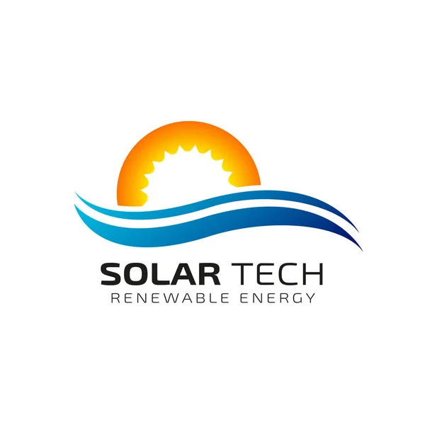 Sun Solar Energy Logo Design Template Solar Tech Logo Designs Stock ...
