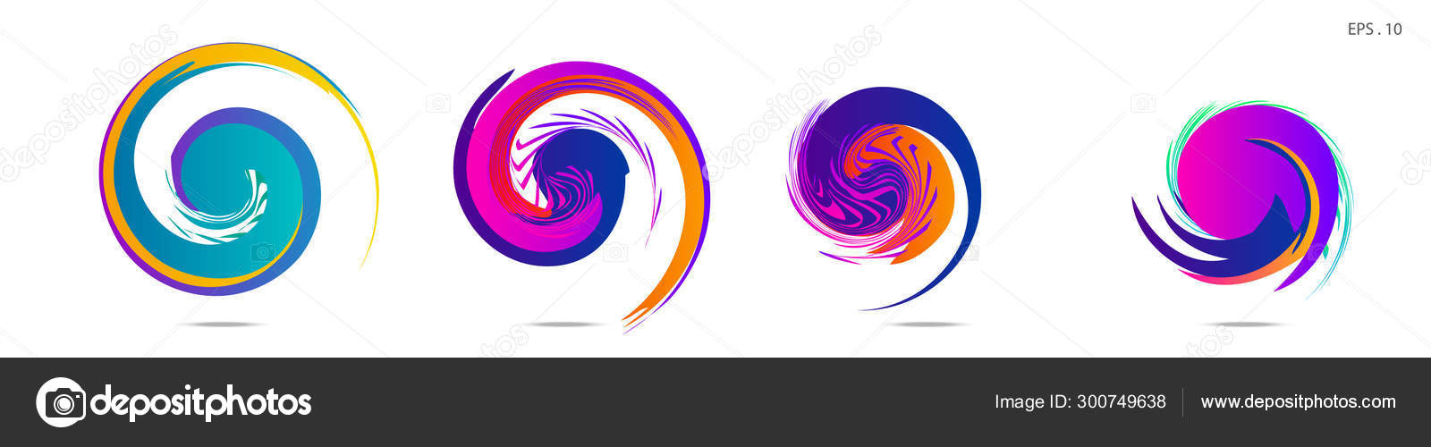 Vortex vector background. Templates for logo design, leaflets or ...