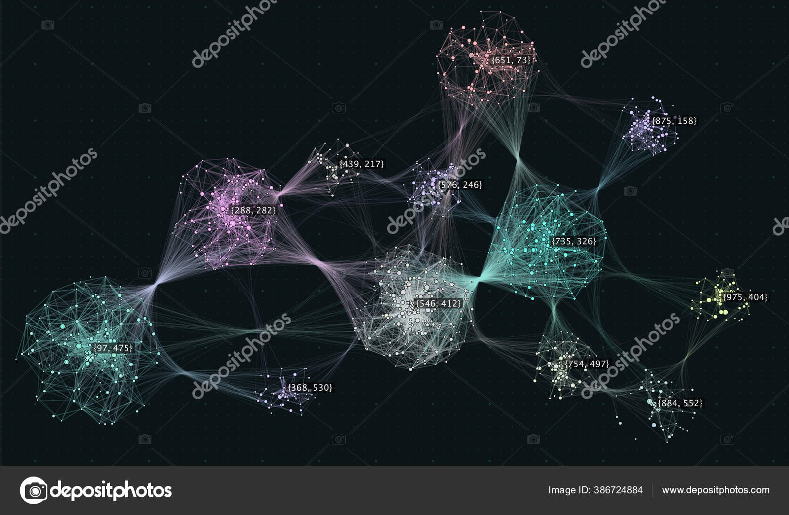 Big Data Visualization Cluster Computing Network Social Media ...