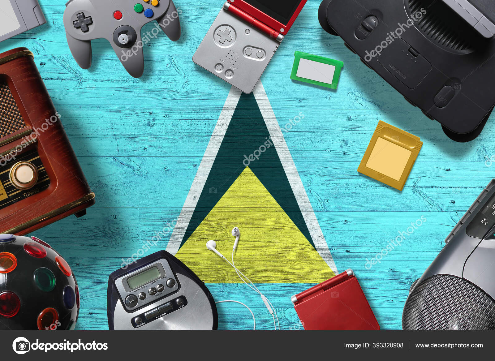 Video Game Controller Collage