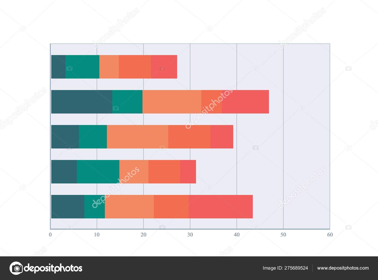 Horizontaal gestapeld staafdiagram stockvector door ©nm09 275689524