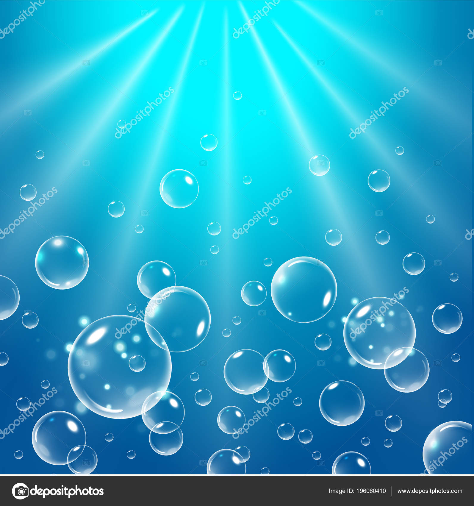 Floating bubbles. Beautiful vector background for your design Stock ...