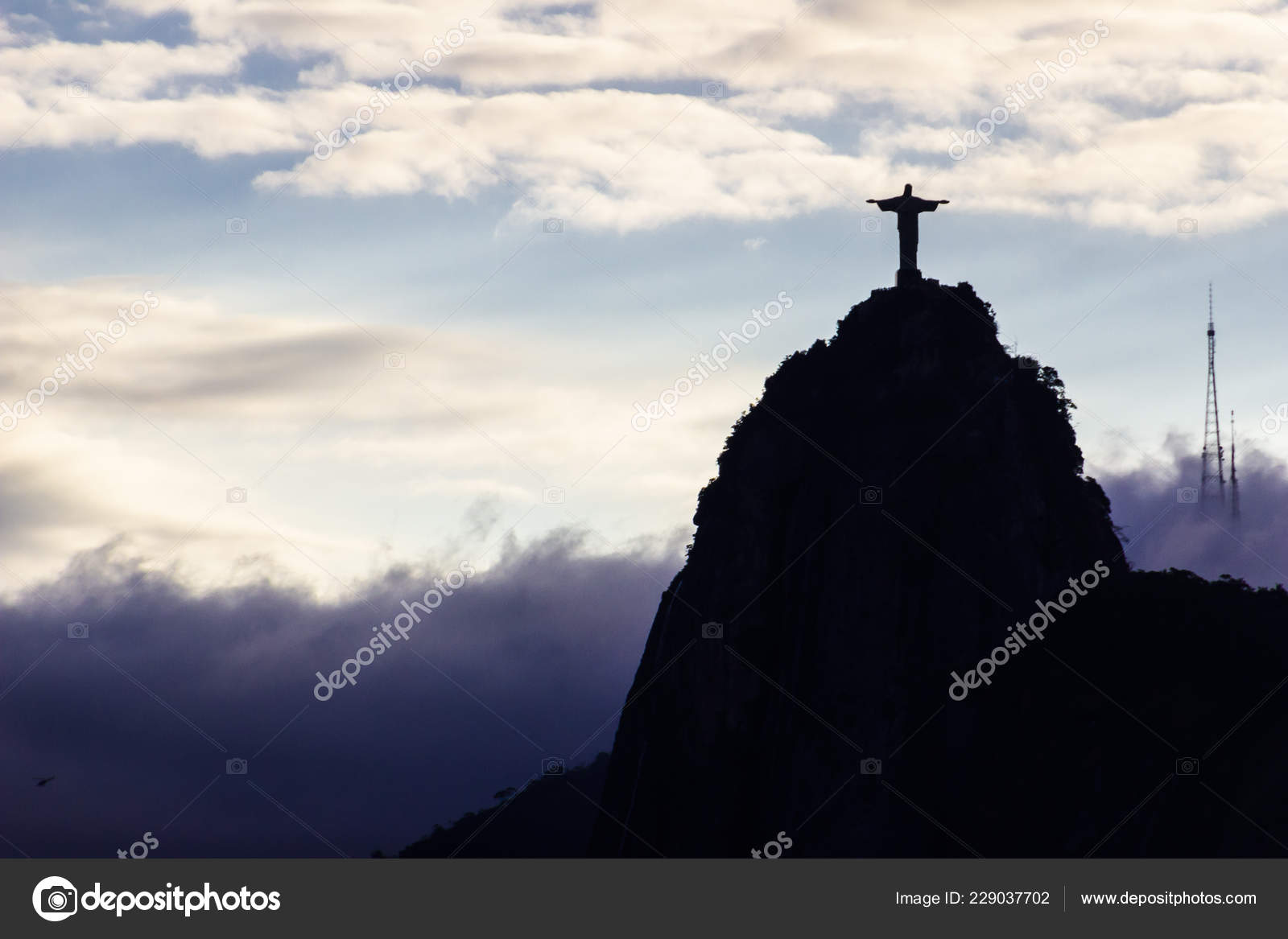 Amazing Stone Statue Corcovado Christ Redeemer Top Rio Janeiro Most ...