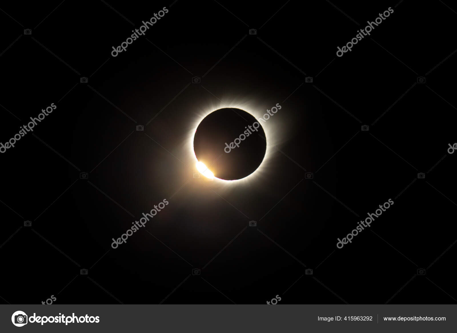 Baily's Beads Effect Diamond Ring Effect Total Solar Eclipse Chile ...