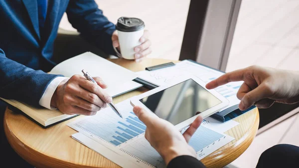 Professional executive manager, Business partner discussing idea ...