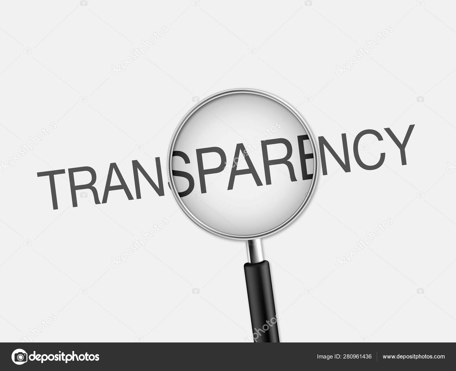 Paper Work Magnifying Glass Word Transparency — Stock Photo © stockwerk ...