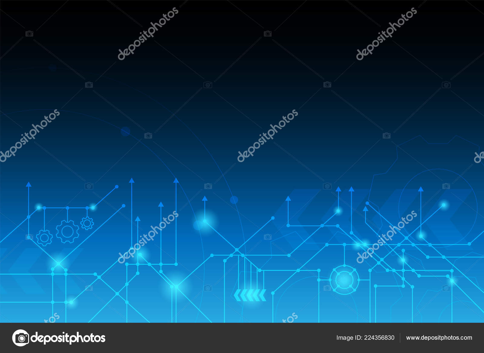 Abstract Futuristic Hardware Circuit Technology Background Interface ...