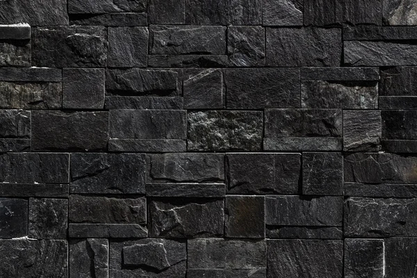 Modern Black Stone Tile Wall Pattern Background Stock Photo by ...