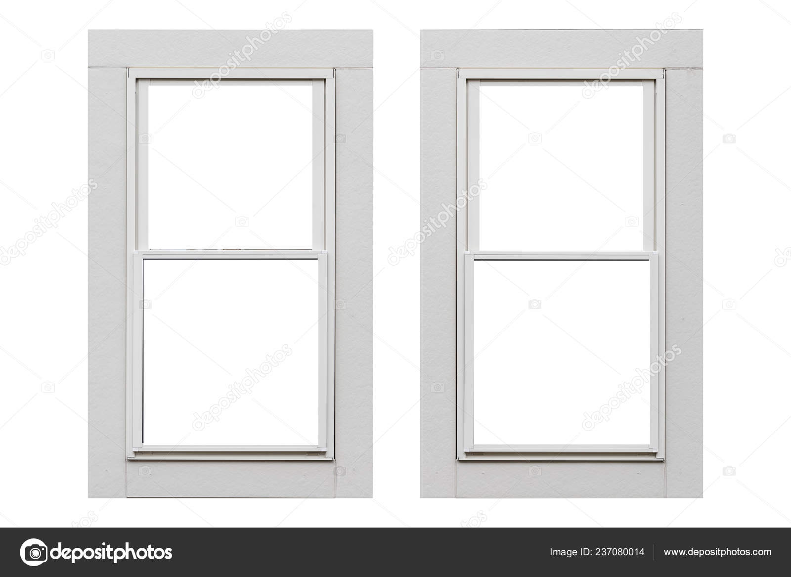 White Metal Window Frame Isolated White Background — Stock Photo ...