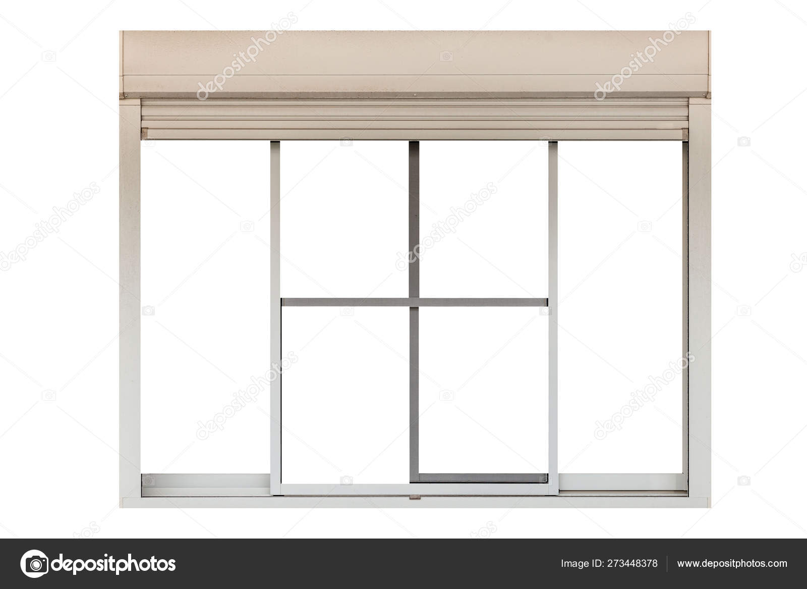 Metal Window Frame Isolated White Background Stock Photo by ©Torsakarin ...