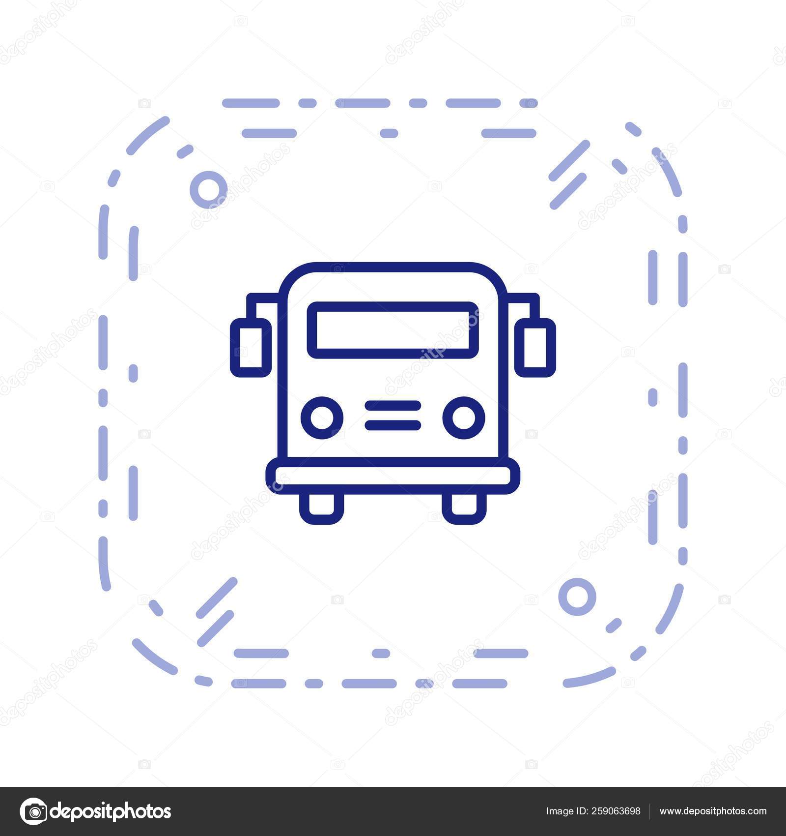 Illustration School bus Icon — Stock Photo © IYIKON #259063698 Illustration School bus Icon — Stock Photo © IYIKON #259063698
