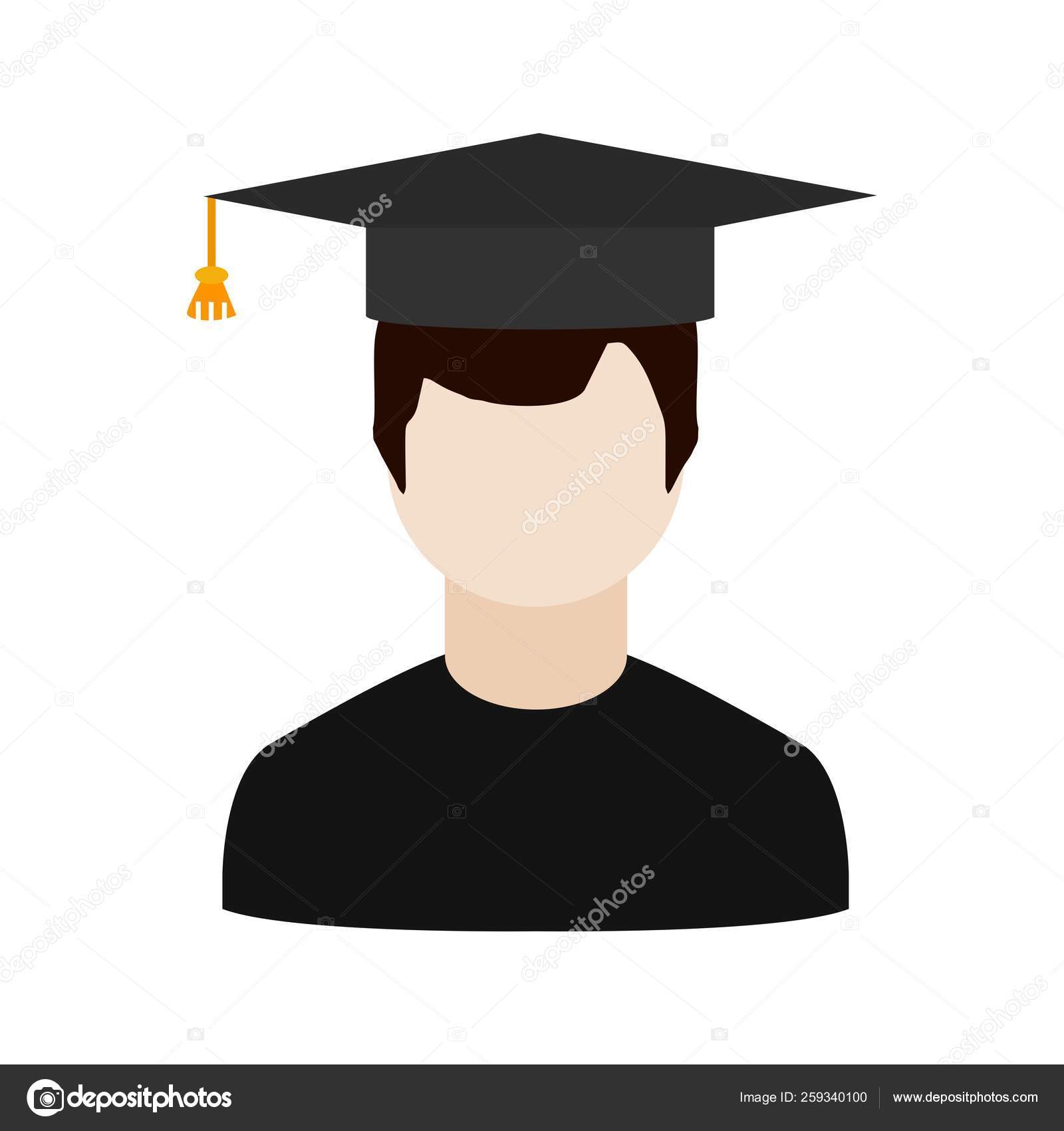 Illustration Male Student Icon Stock Illustration by ©IYIKON #259340100