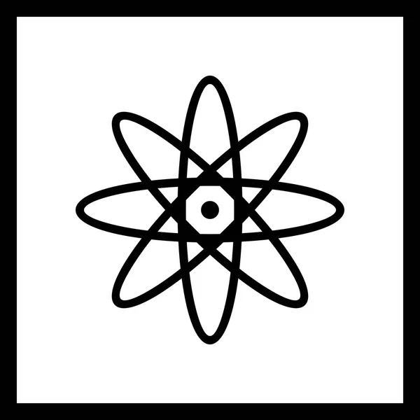 Black atom pictogram Stock Photos, Royalty Free Black atom pictogram ...