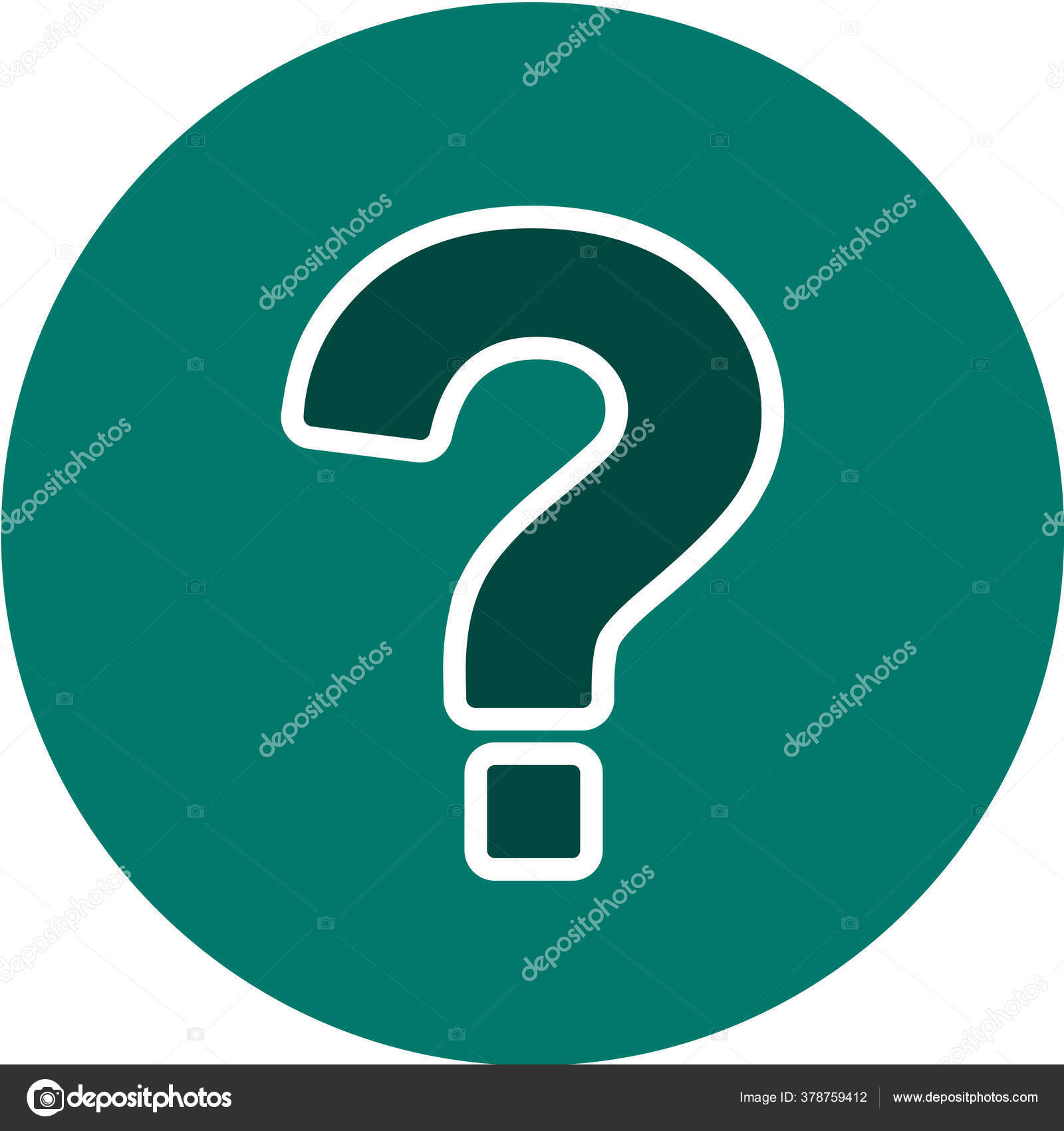 Question Mark Sign Icon Help Symbol — Stock Vector © IYIKON #378759412