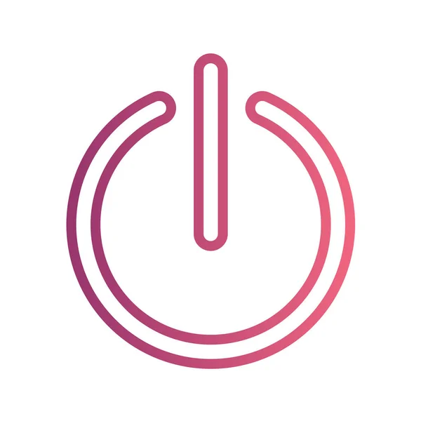 Icon Power Button Suitable Programming Symbol Line Style Simple Design ...