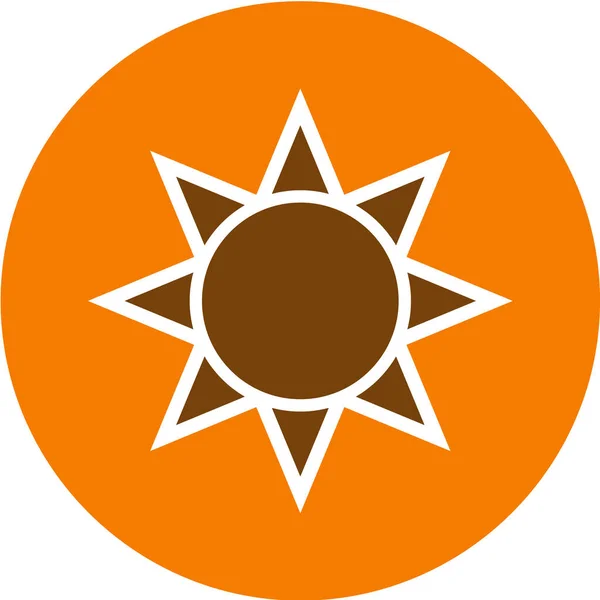 Emblema del sol naciente imágenes de stock de arte vectorial ...