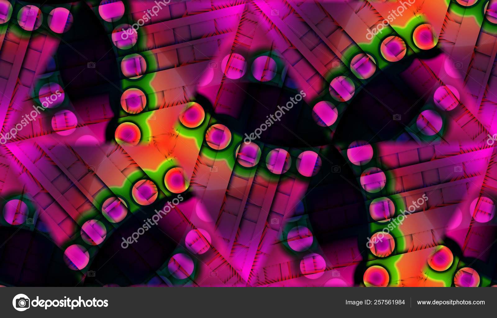 Seamless Abstract Colour Tile Pattern Background — Stock Photo ...