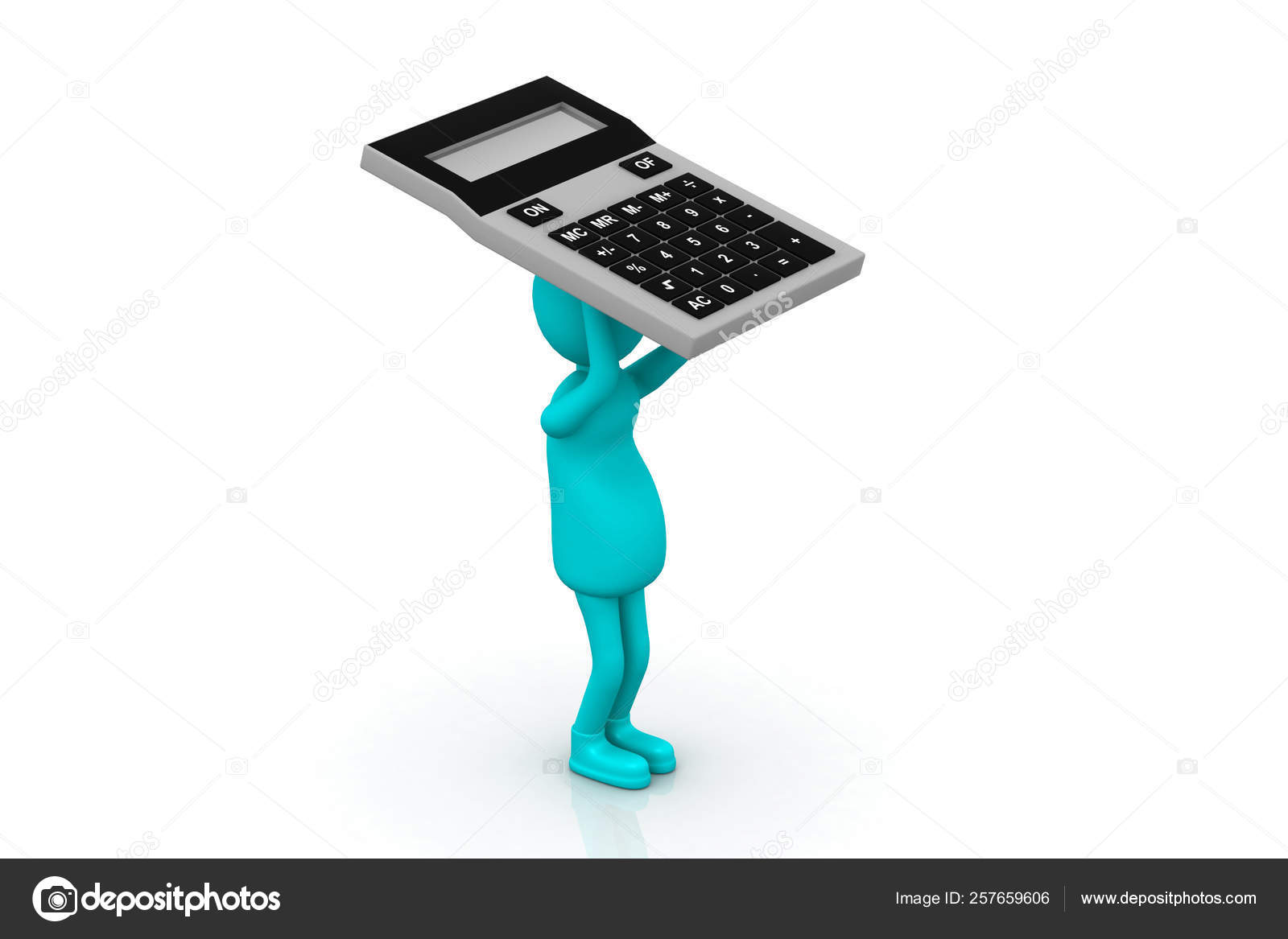 Person Holding Calculator Isolated Background Stock Photo by ©YAYImages ...
