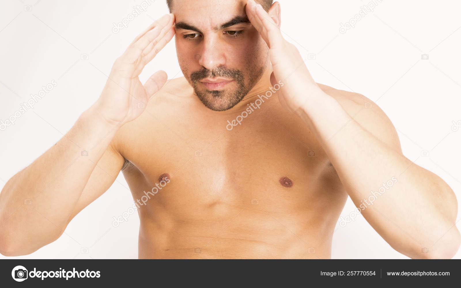 Physical Preparation Martial Art Competition Muscular Beautiful Man ...