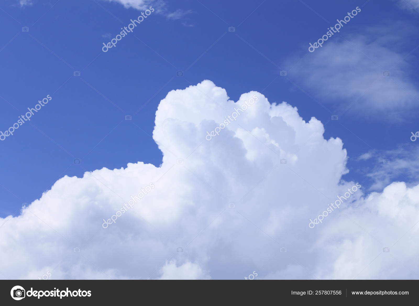 White Cloud Blue Sky Morioka Iwate Touhoku Japan Stock Photo by ...