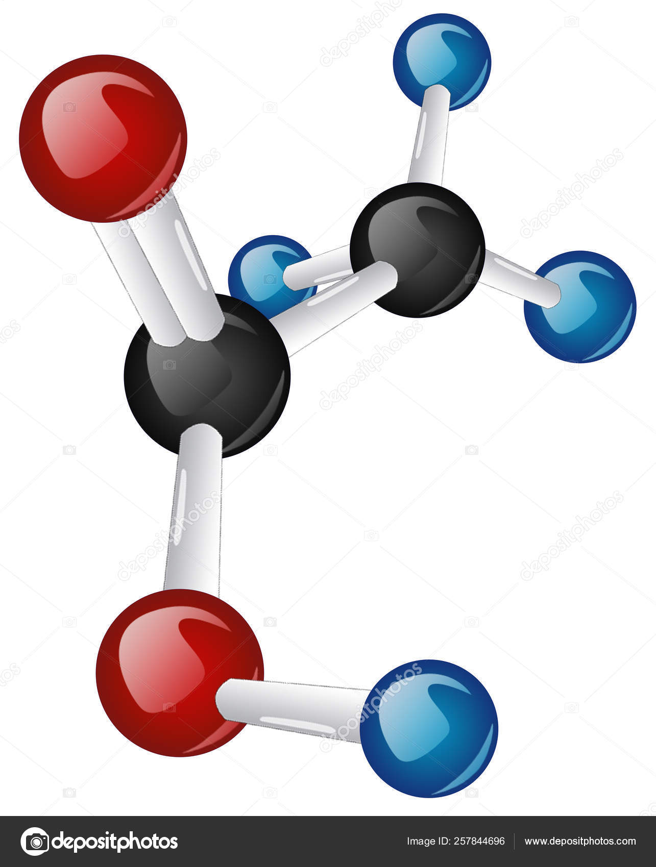 Ch3Cooh Molecule Isolated White Background Stock Photo by ©YAYImages ...