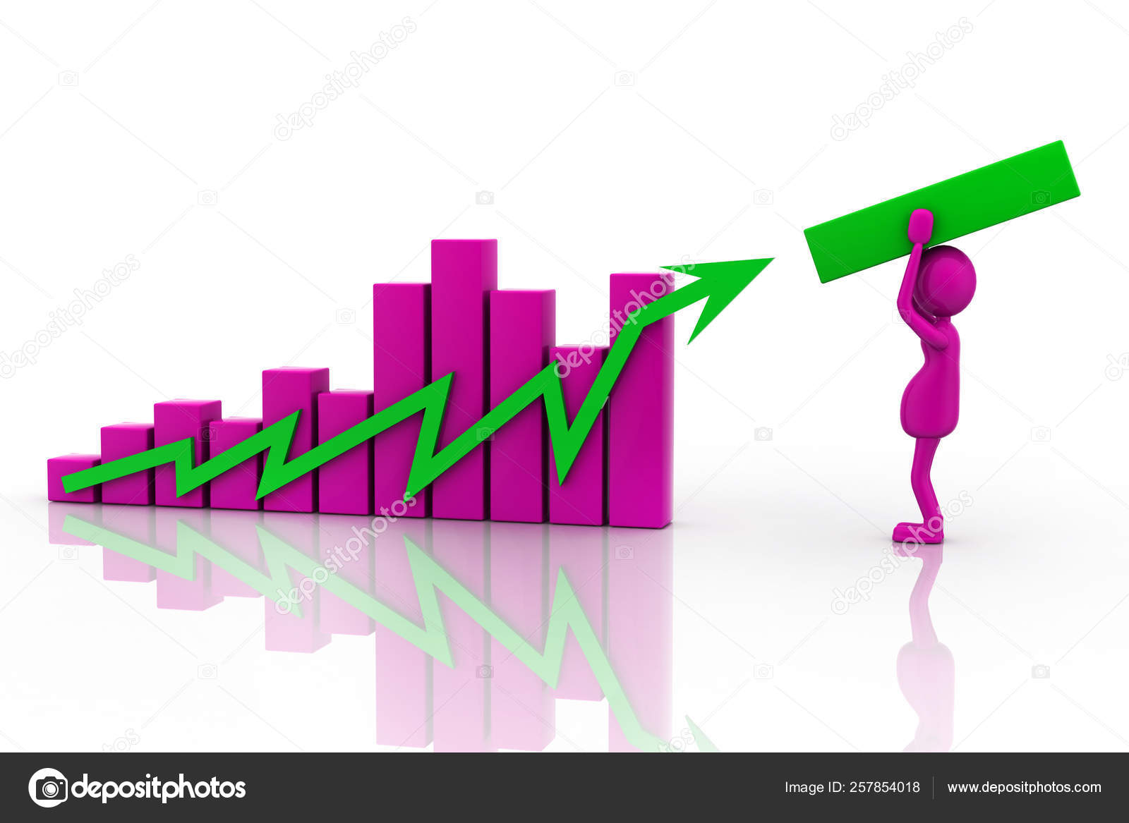 Growth Chart Isolated Background Stock Photo by ©YAYImages 257854018