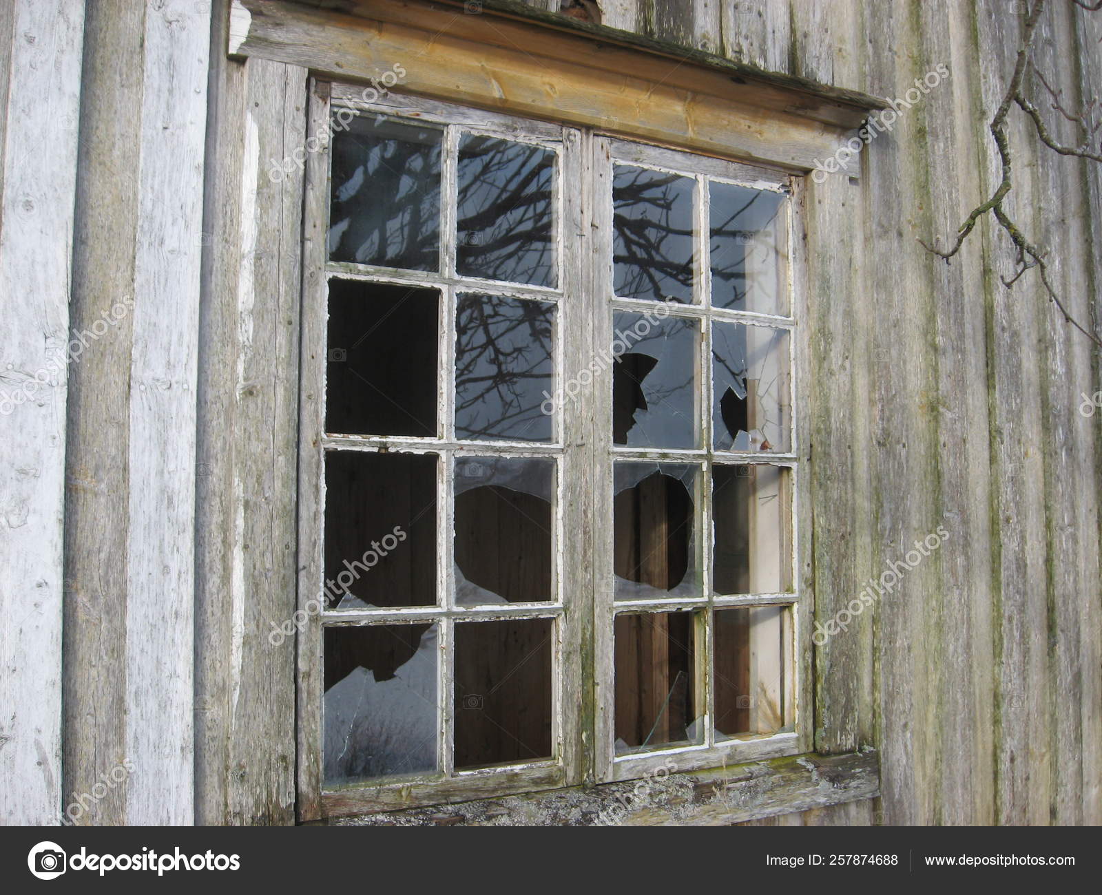 Old Broken Wooden Window Stock Photo by ©YAYImages 257874688