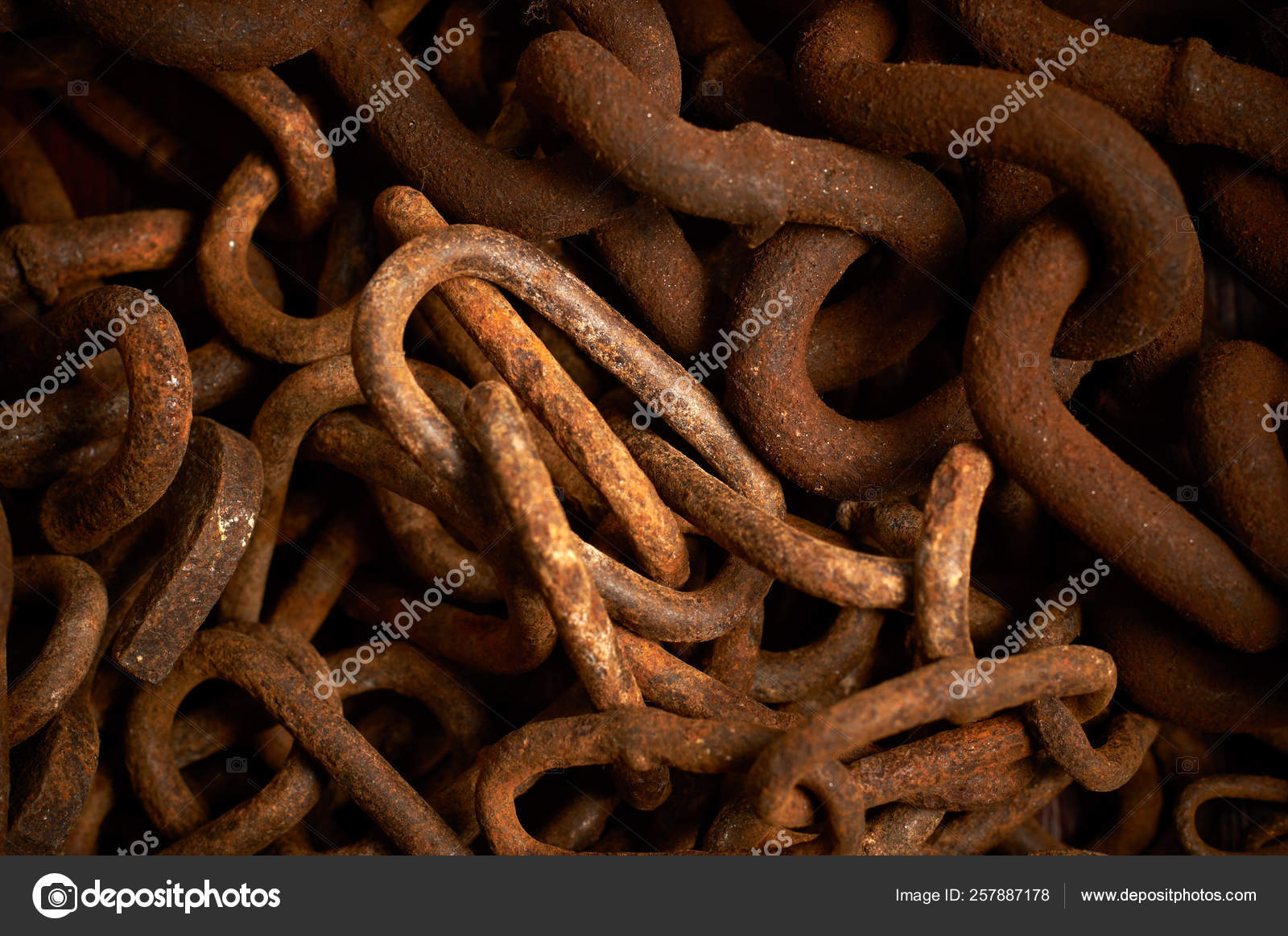 Rusty Chains Texture Background Stock Photo by ©YAYImages 257887178
