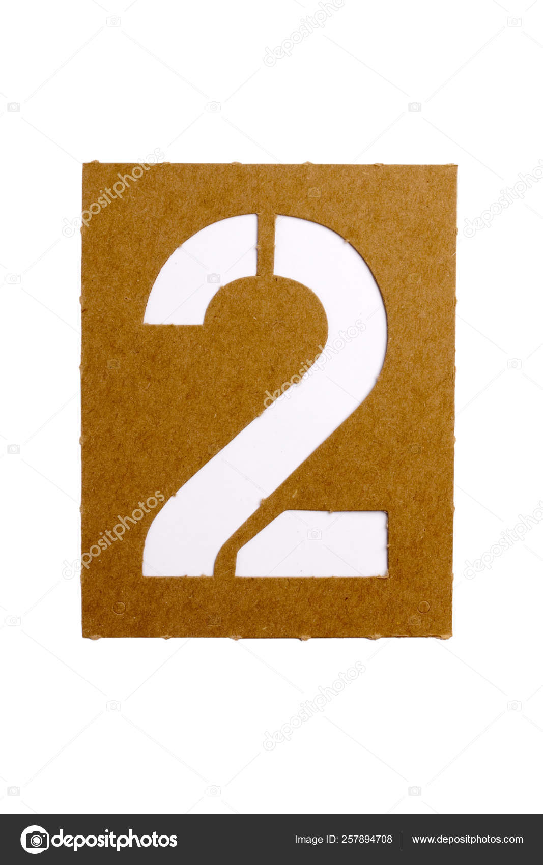 Cardboard Stencil Number Replication Letters Make Words – Stock ...