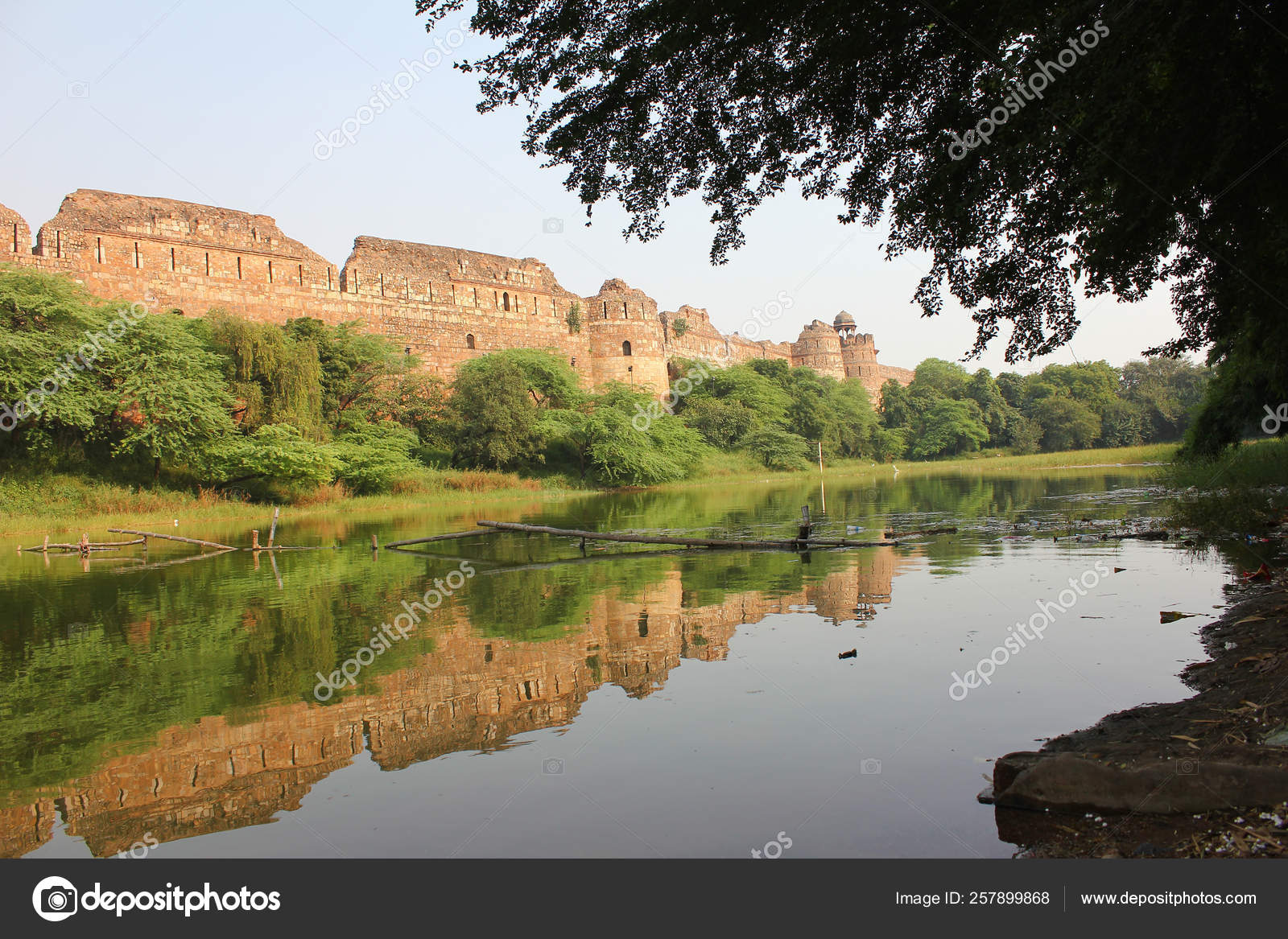 Old Fort Reflection Water Stock Photo by ©YAYImages 257899868