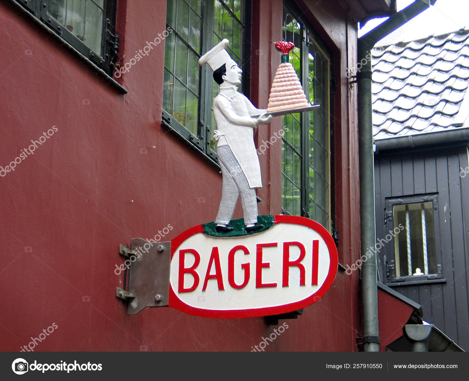 Sign Traditional Danish Bakery Denmark Stock Photo by ©YAYImages 257910550