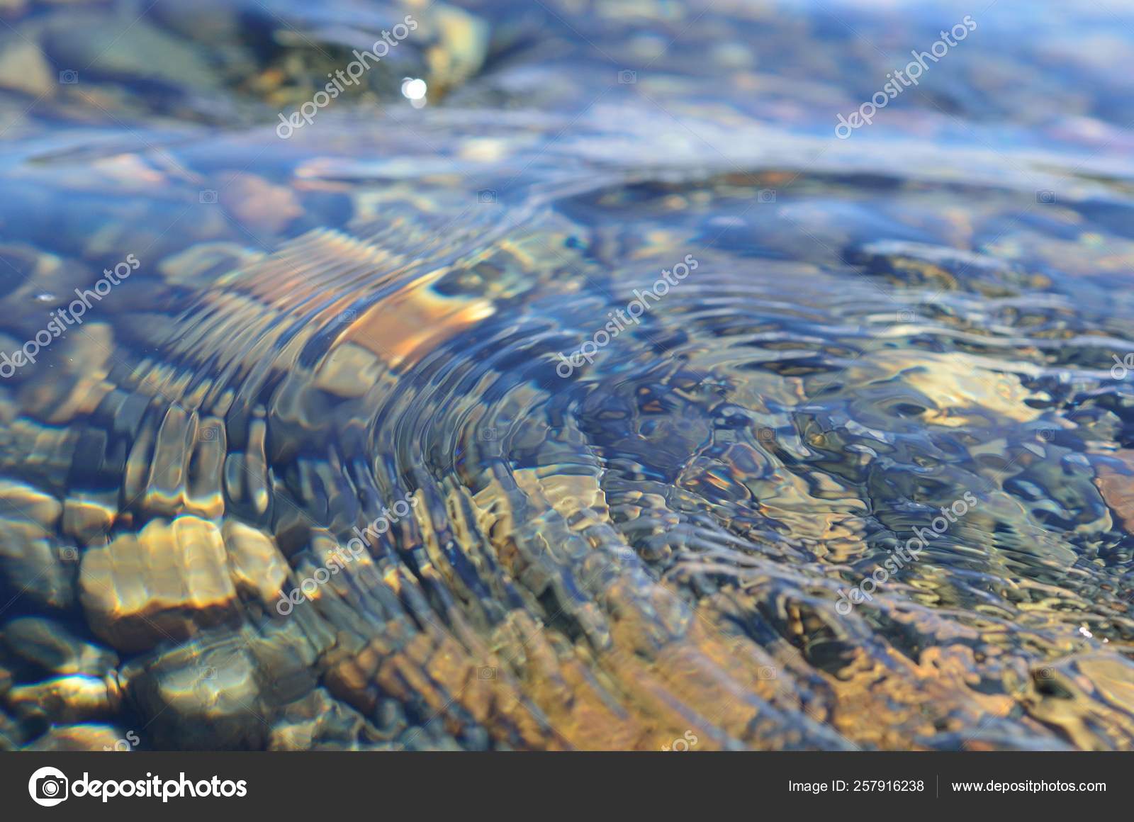 Sunny River Surface Macro Shapes Forms Stock Photo by ©YAYImages 257916238