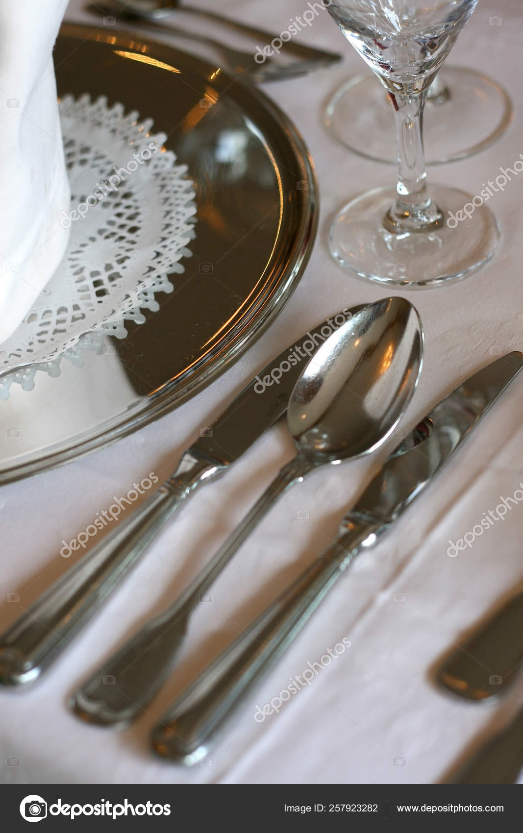 Silverware Table — Stock Photo © YAYImages #257923282