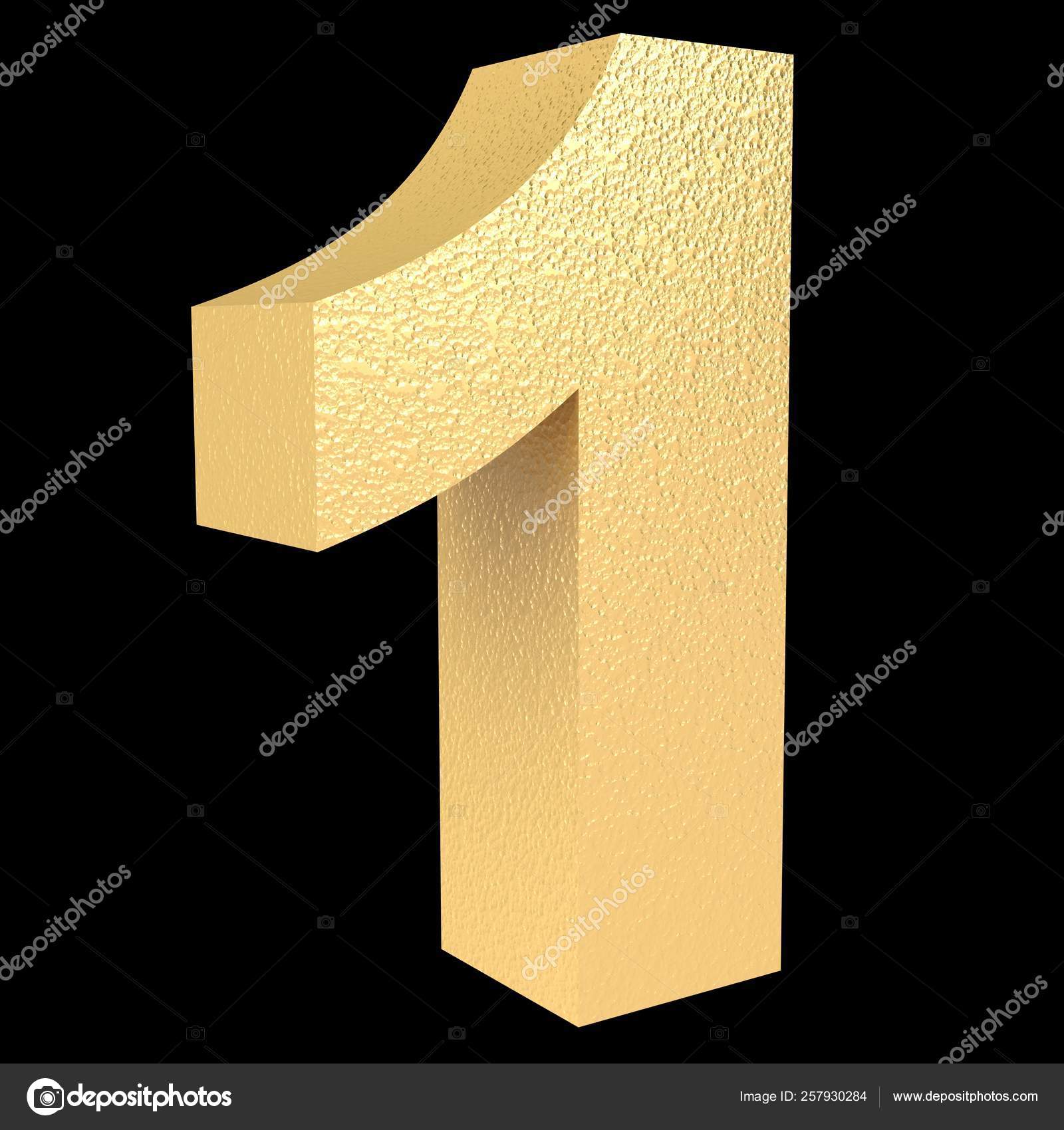 Gold Number One Black Background Stock Photo by ©YAYImages 257930284