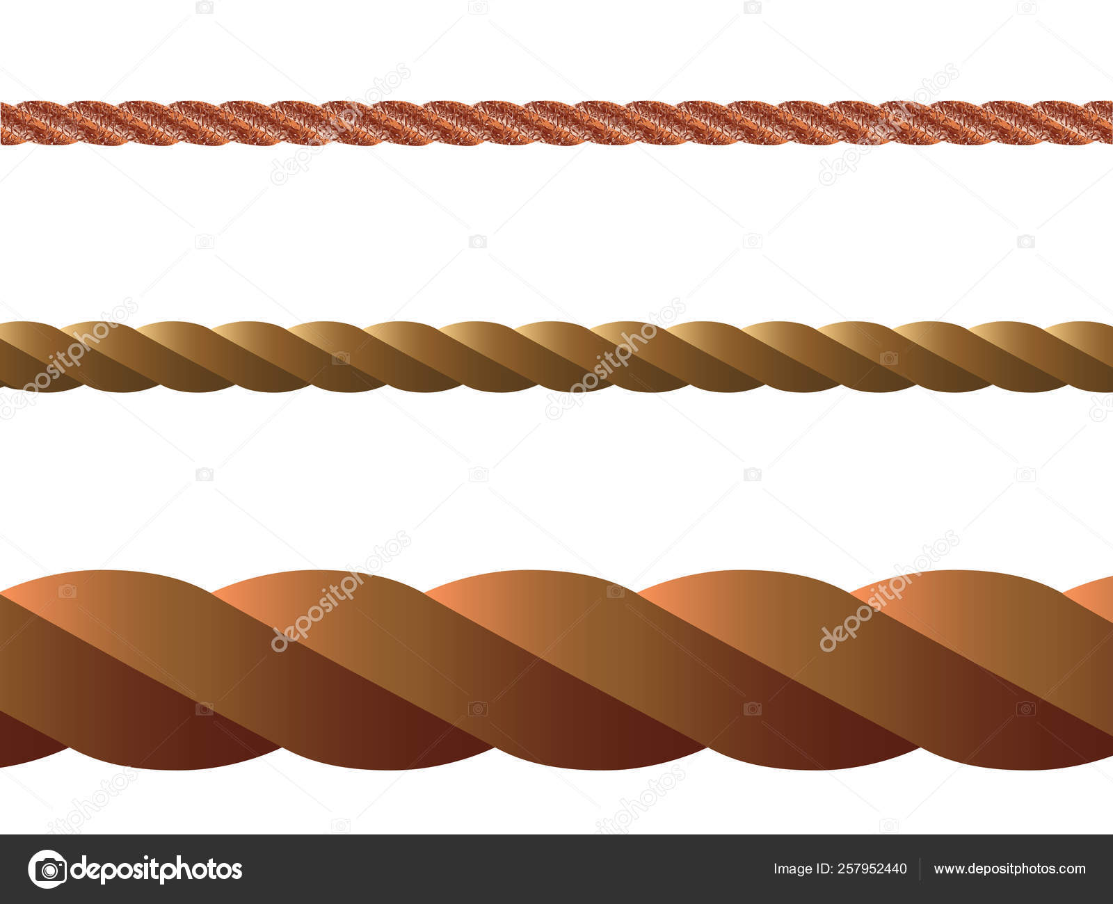 Rope Vector White Background Abstract Art Illustration Stock Photo by ...