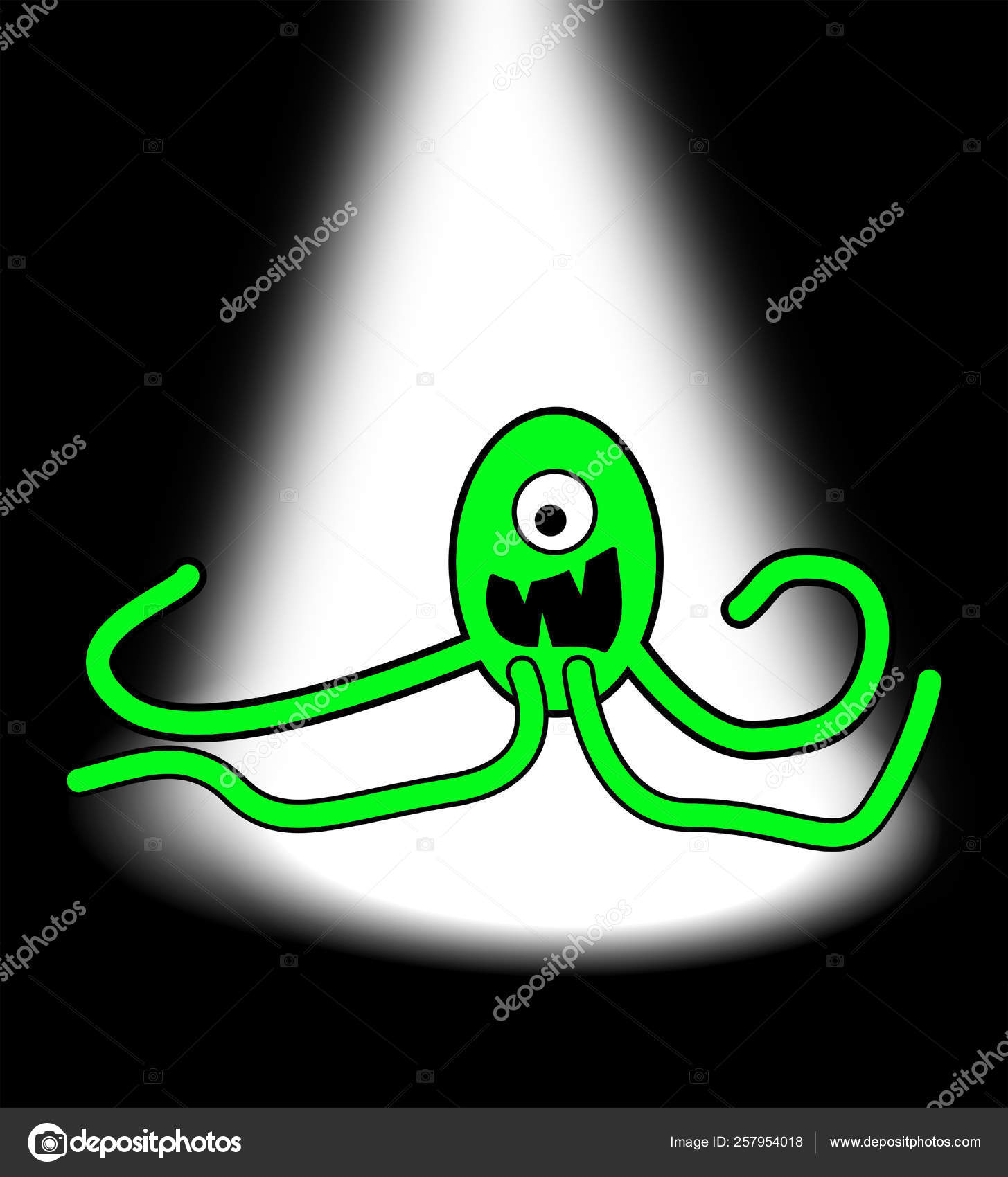 Illustration Cartoon Egg Space Alien Stock Photo by ©YAYImages 257954018