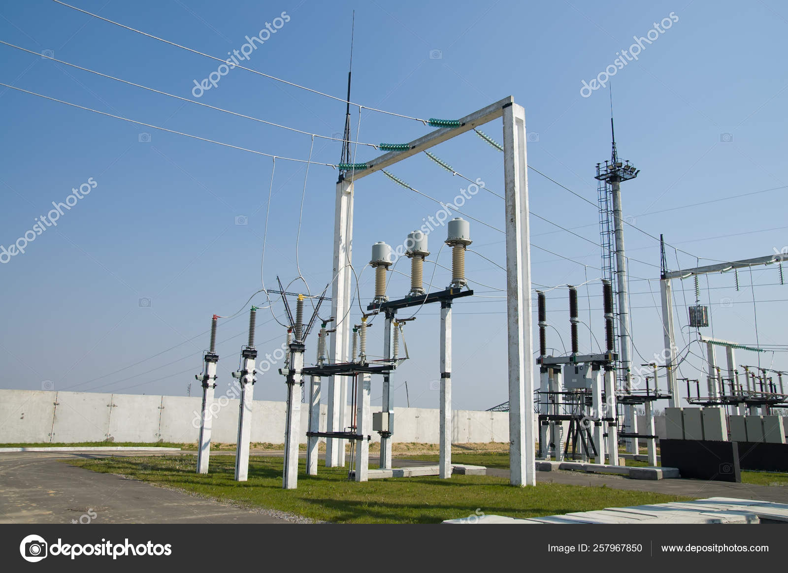 Part High Voltage Substation Stock Photo by ©YAYImages 257967850