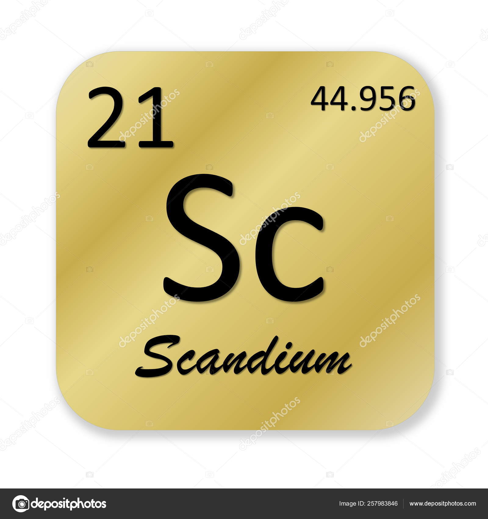 Scandium Symbol