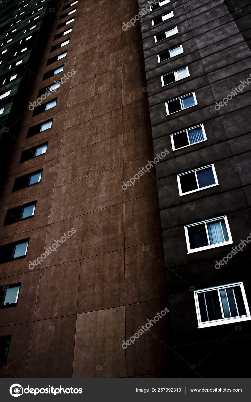 Low Key Perspective Shot Apartment Building — Stock Photo © YAYImages ...
