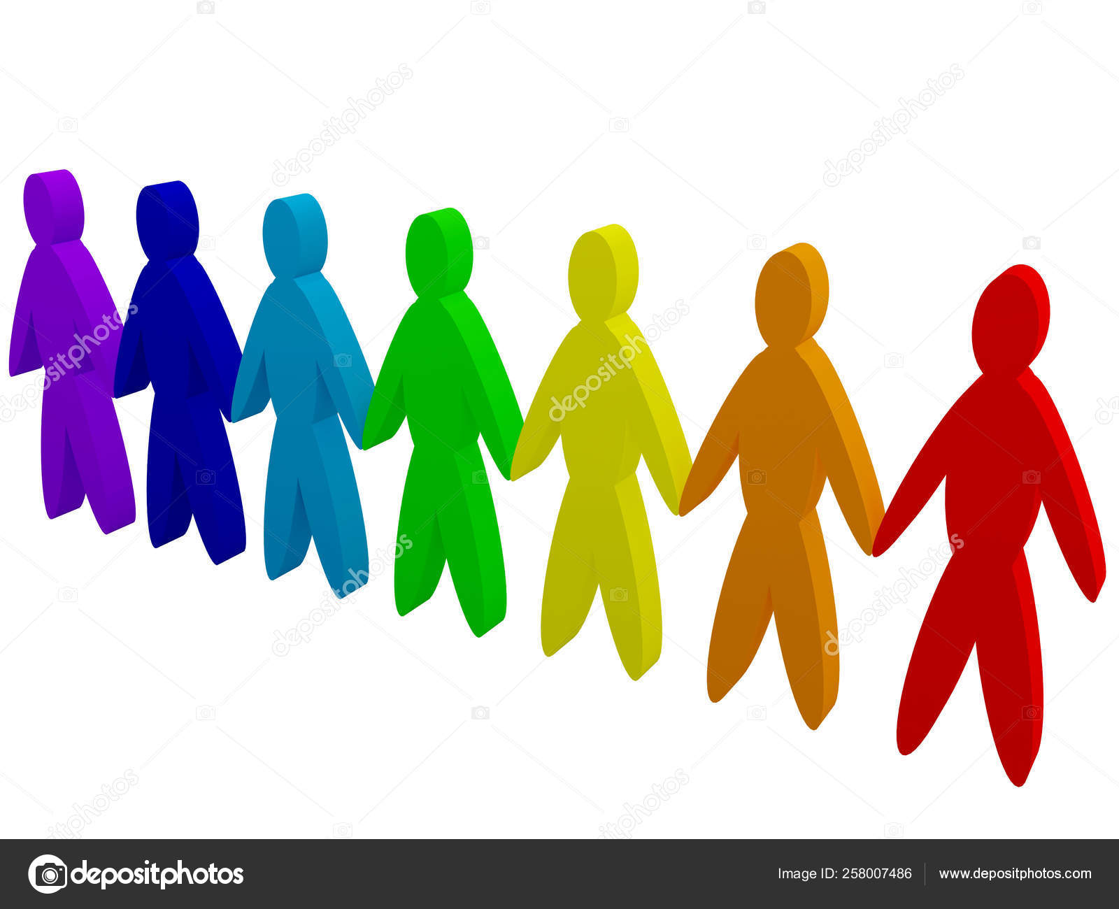Coloured Figures People White Background Stock Photo by ©YAYImages ...