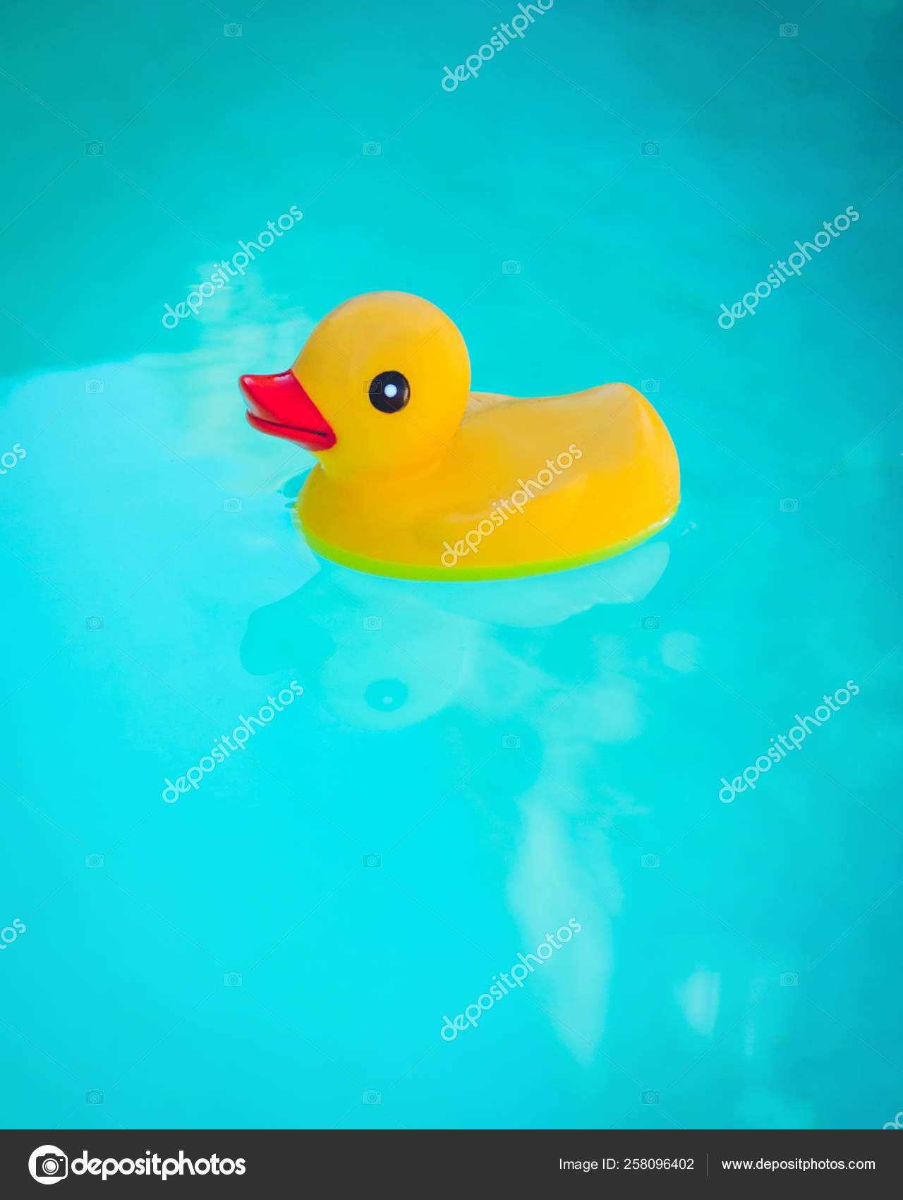 Rubber Ducky Floating Deep Blue Water Stock Photo by ©YAYImages 258096402