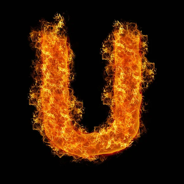 Fire Letter Black Background Stock Photo by ©YAYImages 259624496