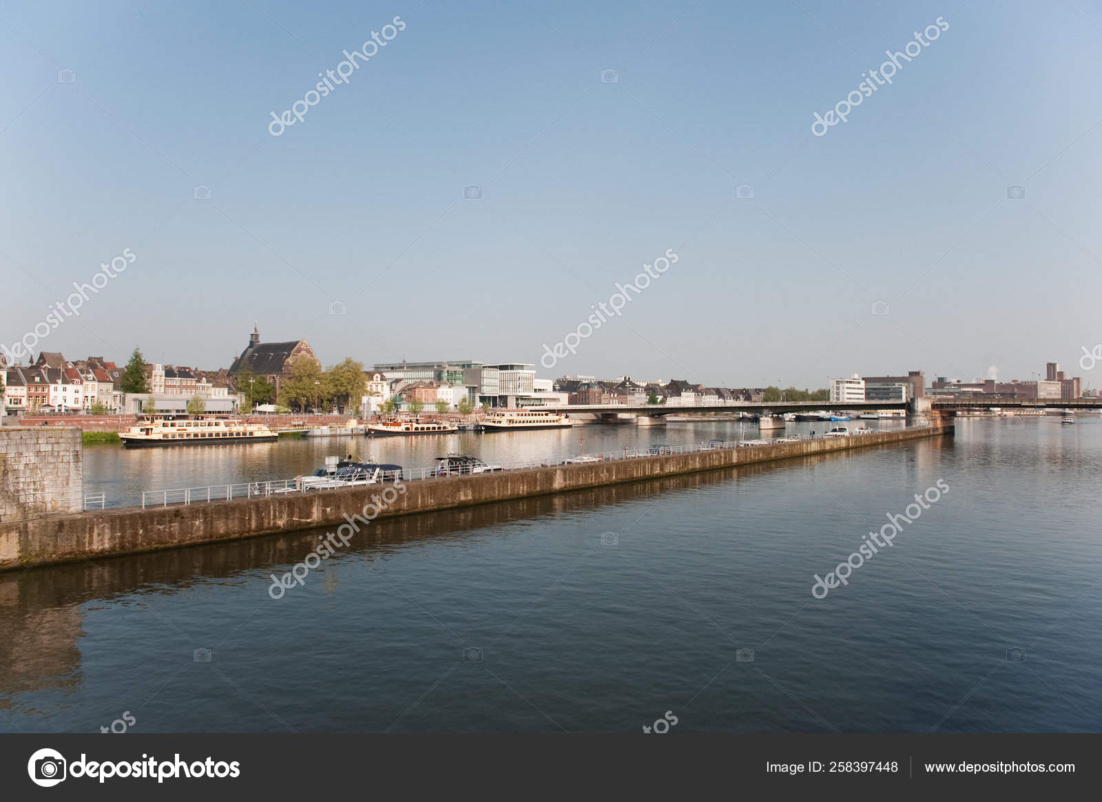 River Maas Maastricht Holland Stock Photo by ©YAYImages 258397448