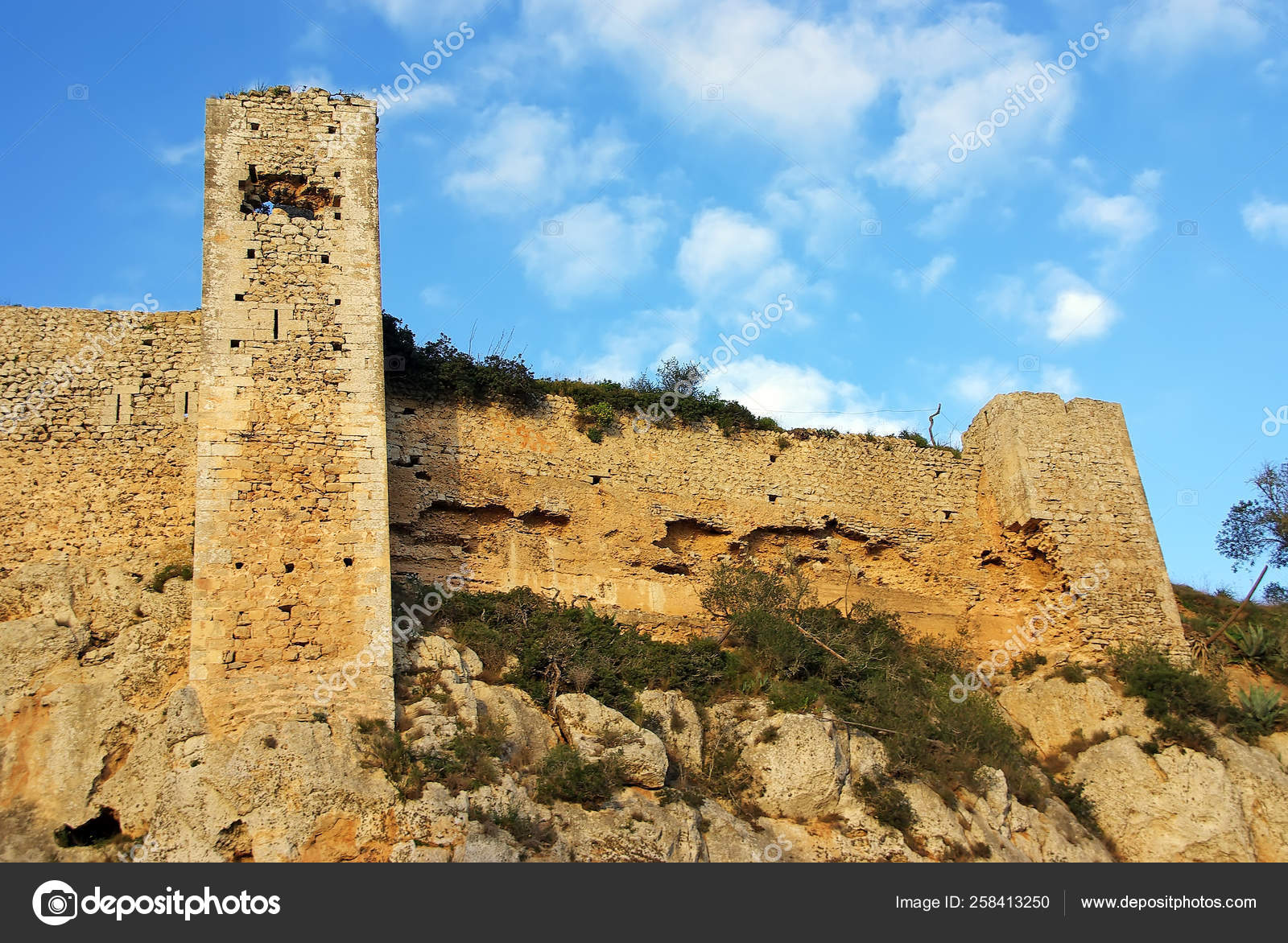 Ancient Moorish Santueri Castle Majorca Spain Stock Photo by ©YAYImages ...