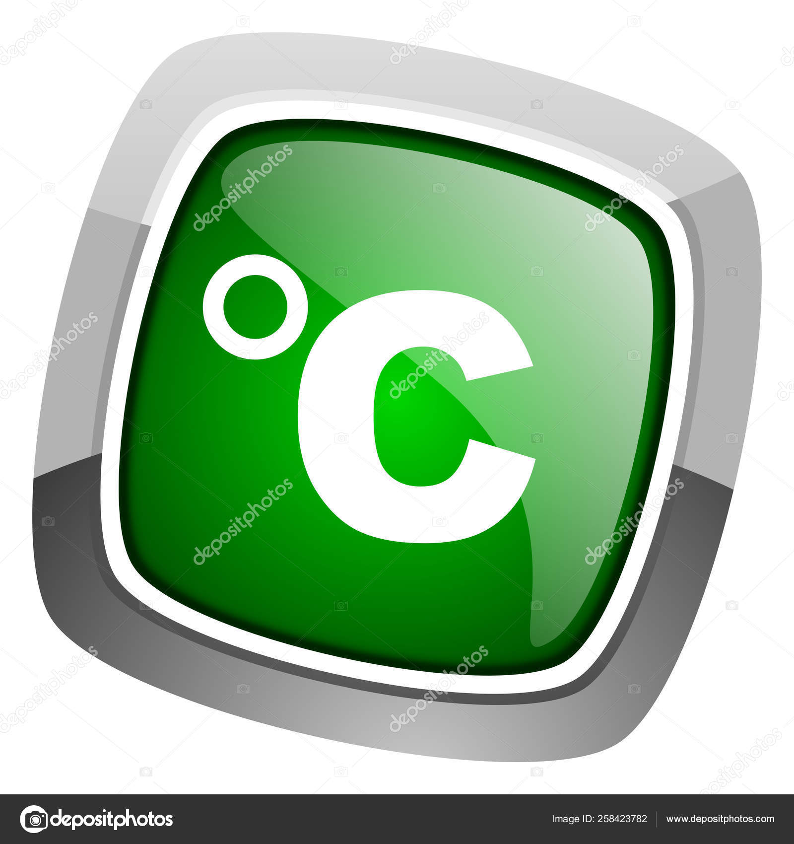 Celsius Icon White Background Stock Photo by ©YAYImages 258423782
