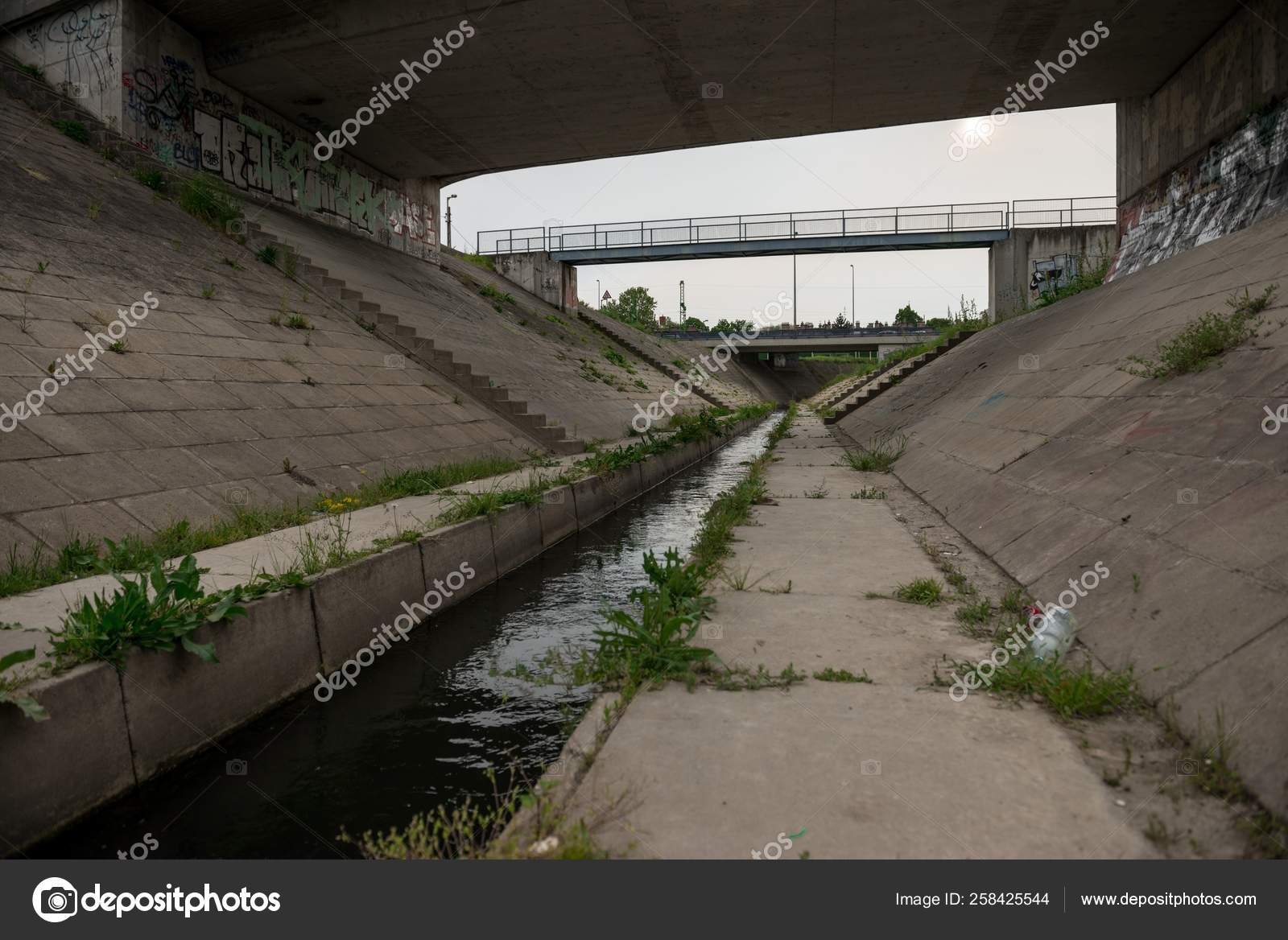 Sewage Canal Outdoors Dirty Water Flowing — Stock Photo © YAYImages ...