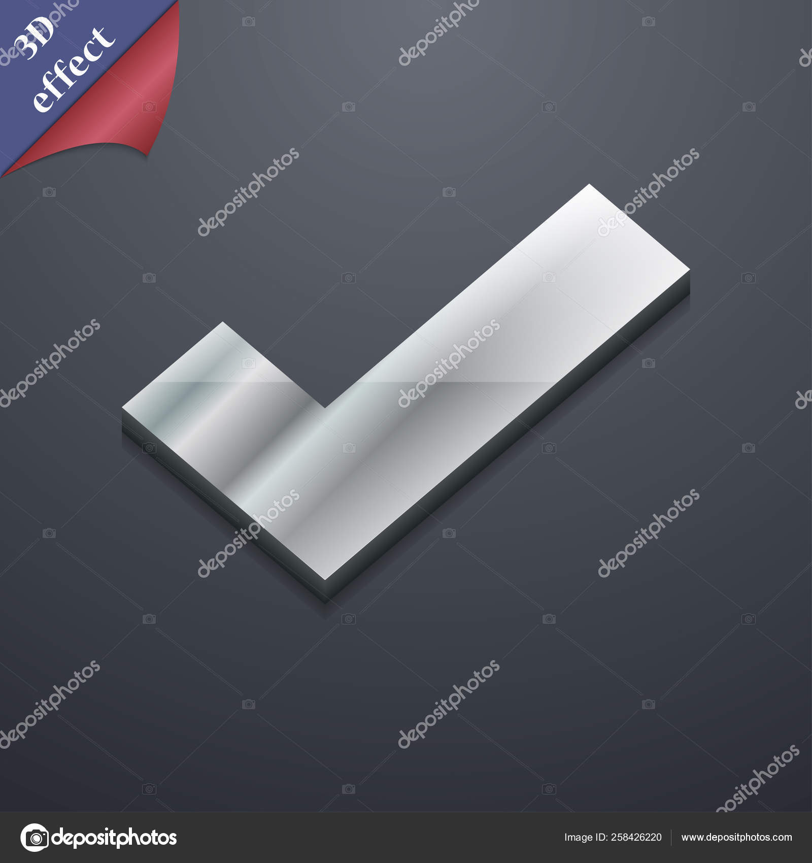 Check Mark Icon Symbol Style Trendy Modern Design Space Your Stock ...